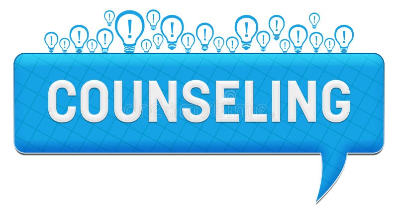 Counseling Blue Comment Bulbs Symbols Top Stock Illustration ...