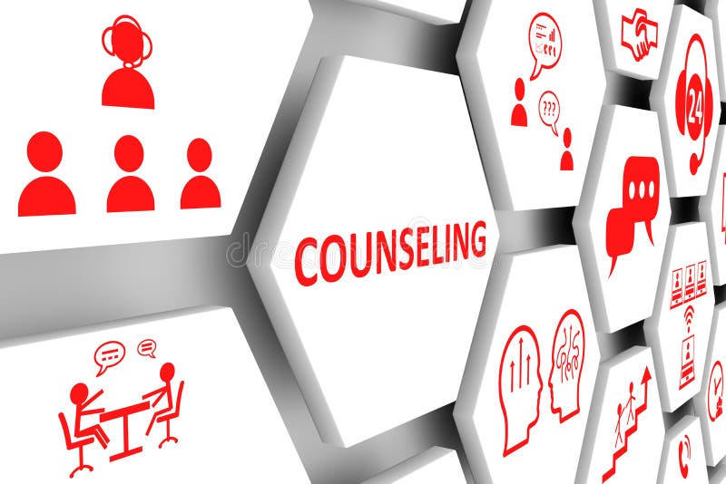 Counseling concept stock illustration. Illustration of solve - 70655335