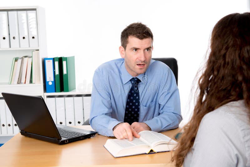 Counseling interview stock photo. Image of guarantee - 49403650