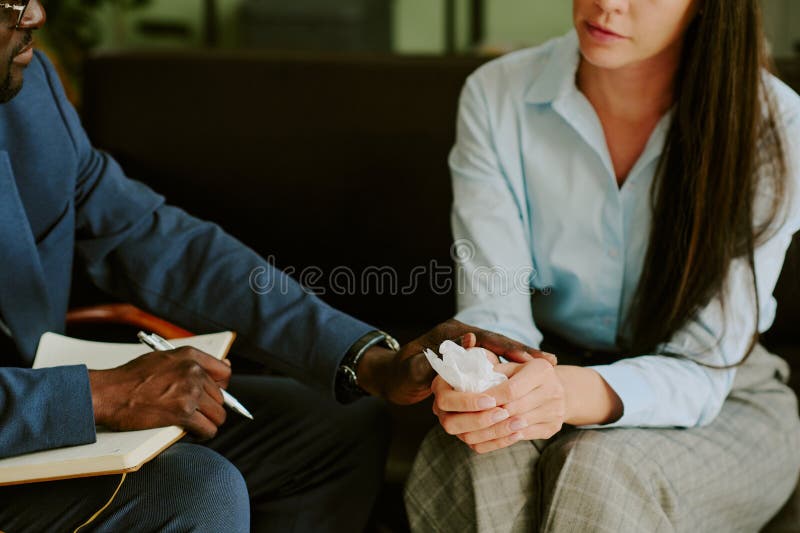 Counseling Session between Professional and Client Stock Photo - Image ...