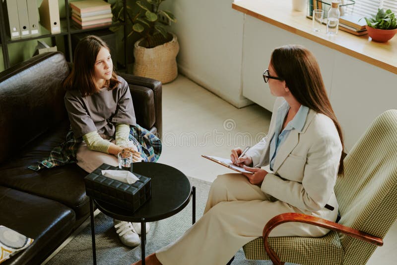 Holding Hands during Therapy Session for Comfort Stock Image - Image of ...