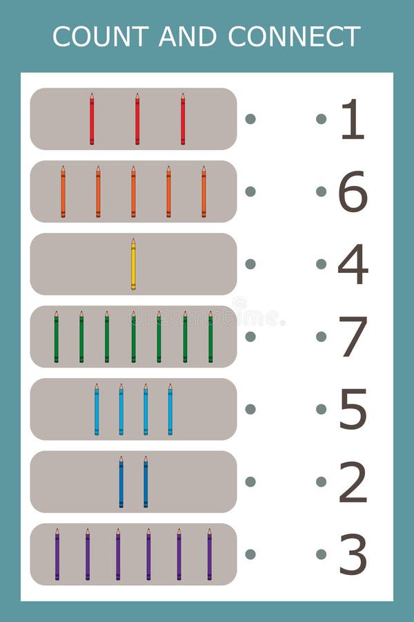 Educational Exercises for Preschool Children Stock Illustration ...