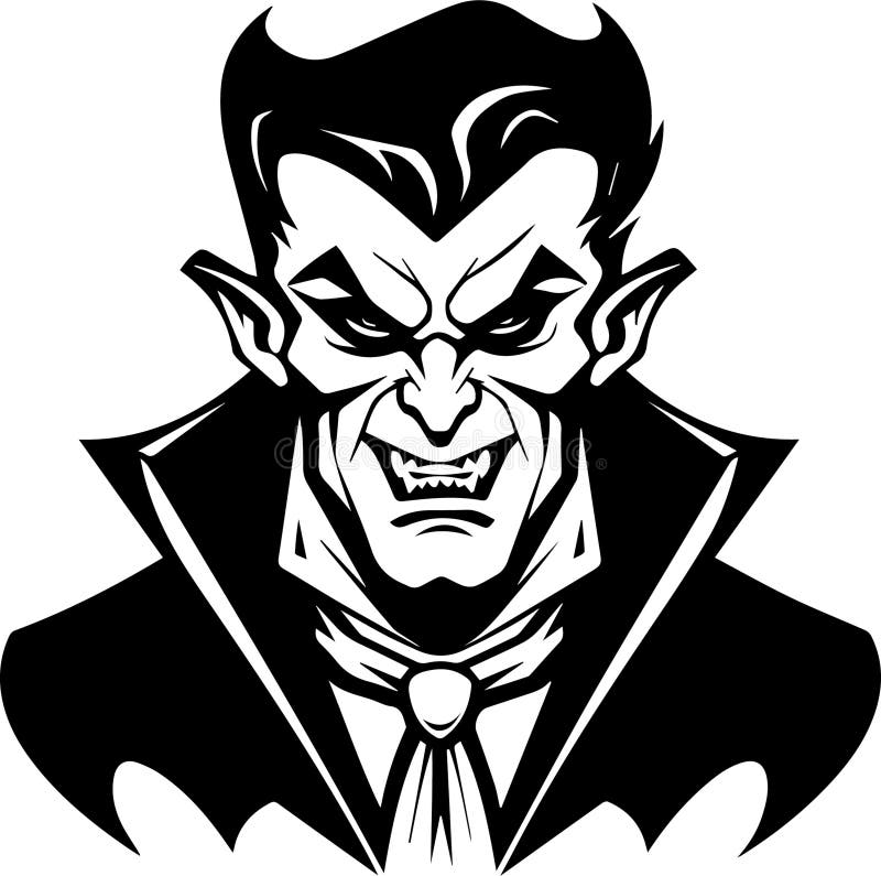 Count Dracula Vector Illustration - Vampire Lord of the Night Stock ...