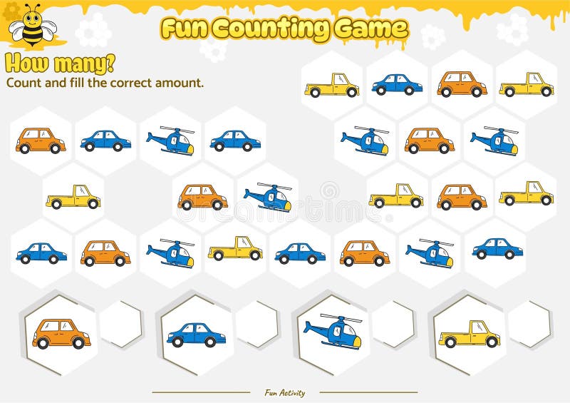 Count and Fill the Blank Space To the Correct Number Beehive Stock ... Count and Fill the Blank Space To the Correct Number Beehive Stock ...