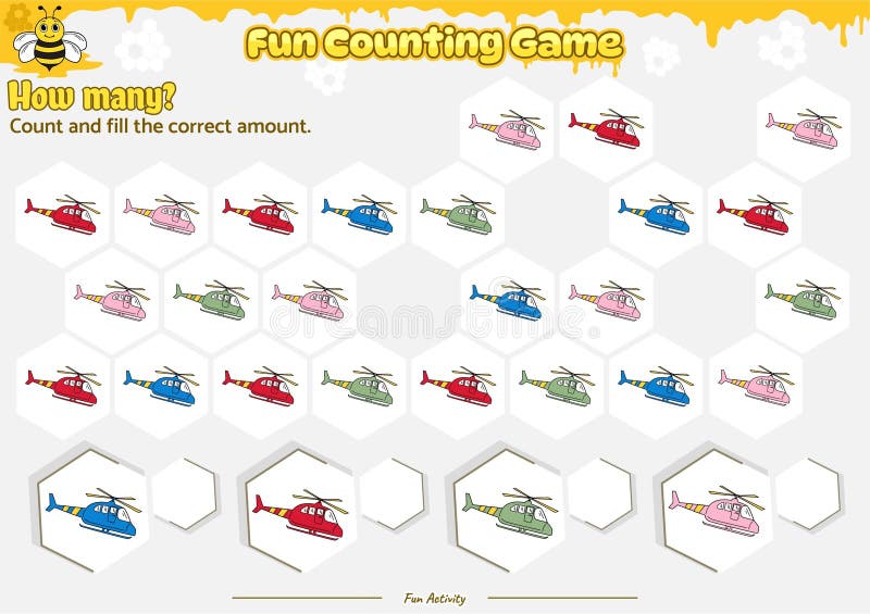 Count and Fill the Blank Space To the Correct Number Beehive Stock ... Count and Fill the Blank Space To the Correct Number Beehive Stock ...