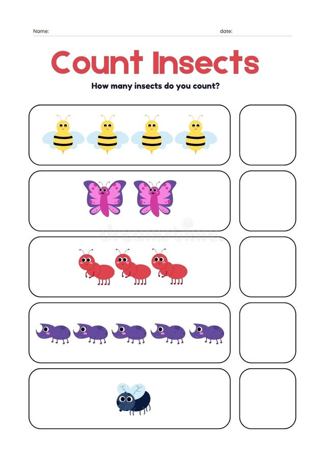 Fun and Educational "Count the Insects" Activities for Young Learners ...