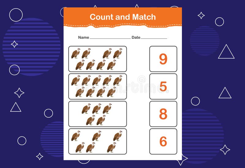 Count and Match with the Correct Number. Count How Many Birds and ...