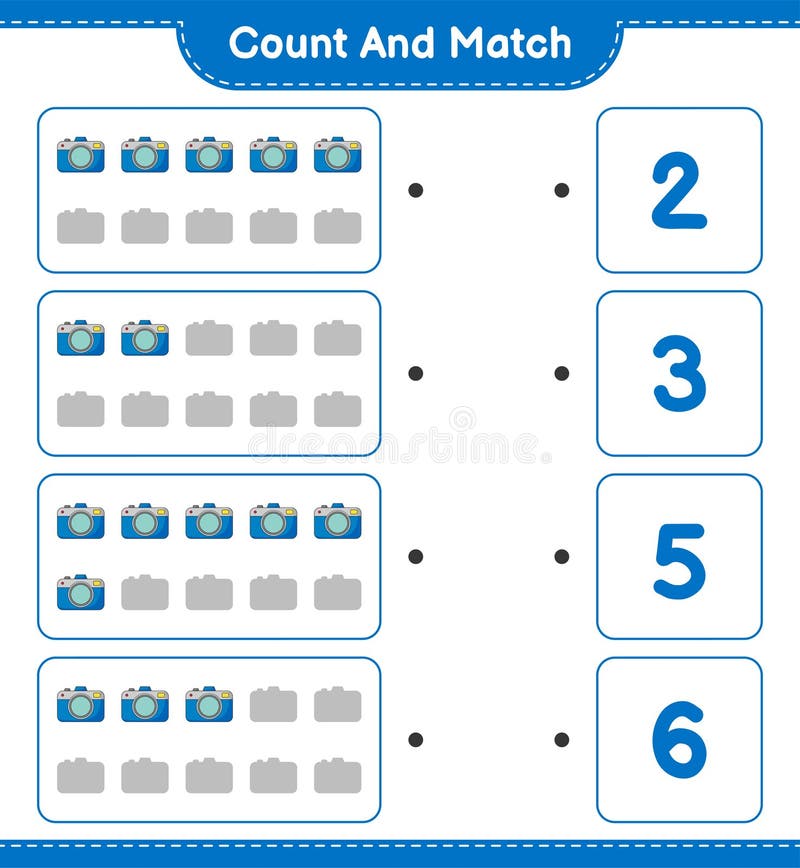 Count and Match, Count the Number of Camera and Match with the Right ...