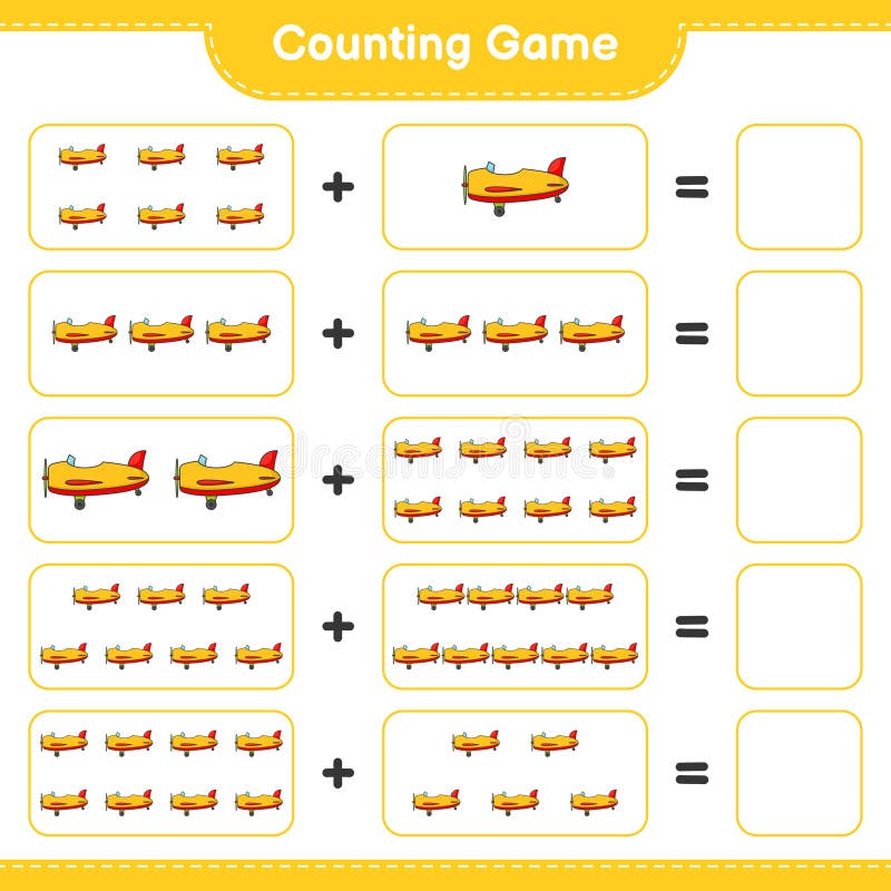 Count and Match, Count the Number of Plane and Match with the Right ...