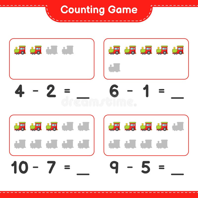 Count and Match, Count the Number of Train and Match with the Right ...