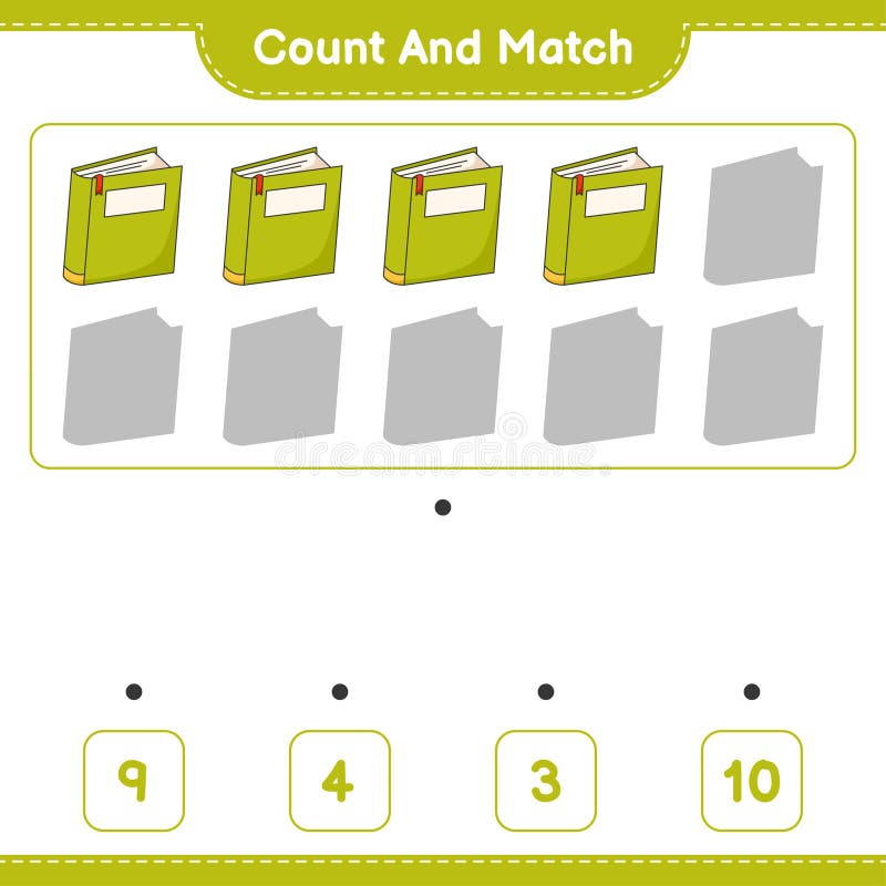 Count and Match, Count the Number of Book and Match with the Right ...