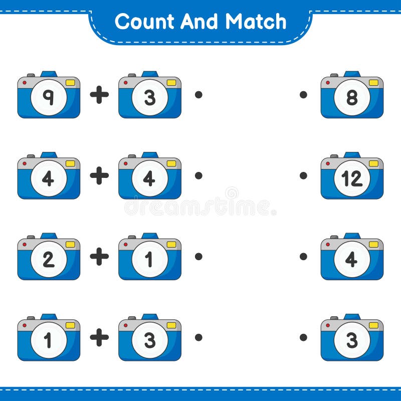 Count and Match, Count the Number of Camera and Match with the Right ...