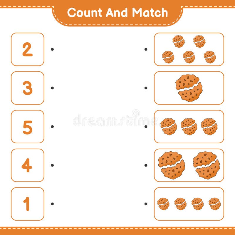 Count and Match, Count the Number of Cookie and Match with the Right ...