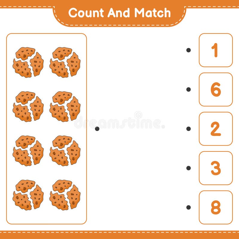 Count and Match, Count the Number of Cookie and Match with the Right ...
