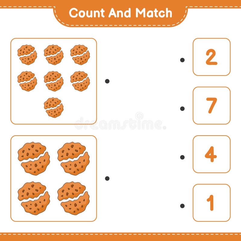 Count and Match, Count the Number of Cookie and Match with the Right ...