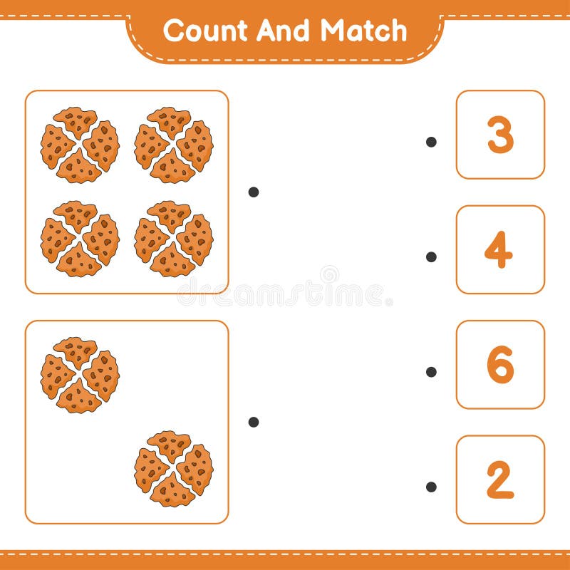 Count and Match, Count the Number of Cookie and Match with the Right ...