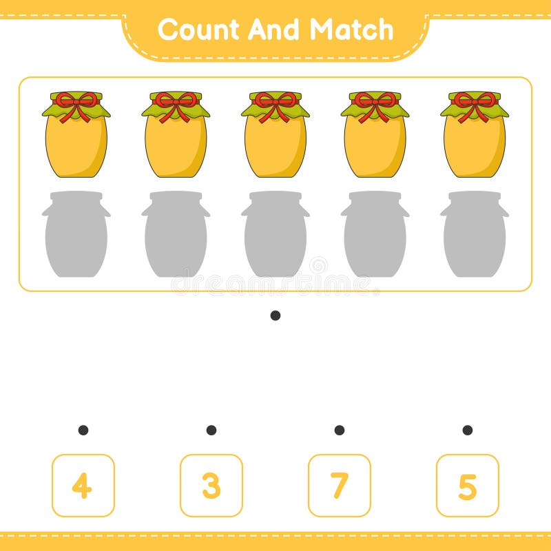 Count and Match, Count the Number of Jam and Match with the Right ...