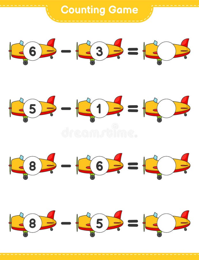 Count and Match, Count the Number of Plane and Match with the Right ...
