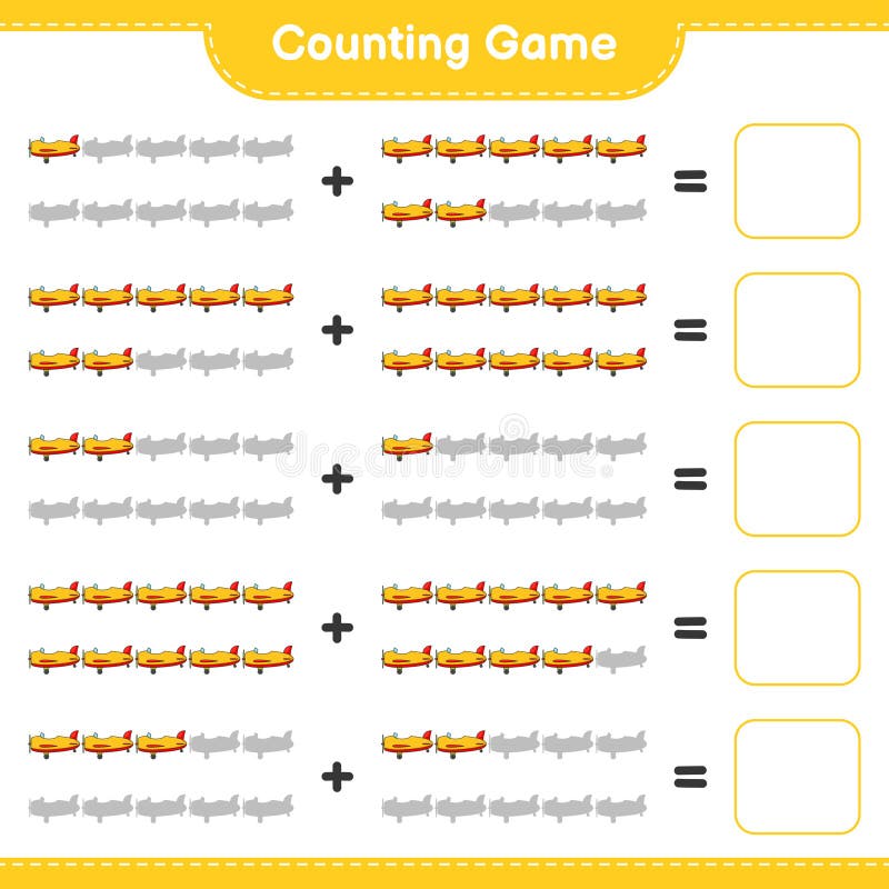 Count and Match, Count the Number of Plane and Match with the Right ...