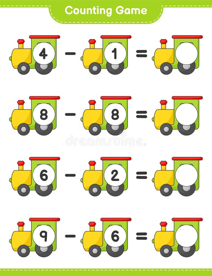 Count and Match, Count the Number of Train and Match with the Right ...