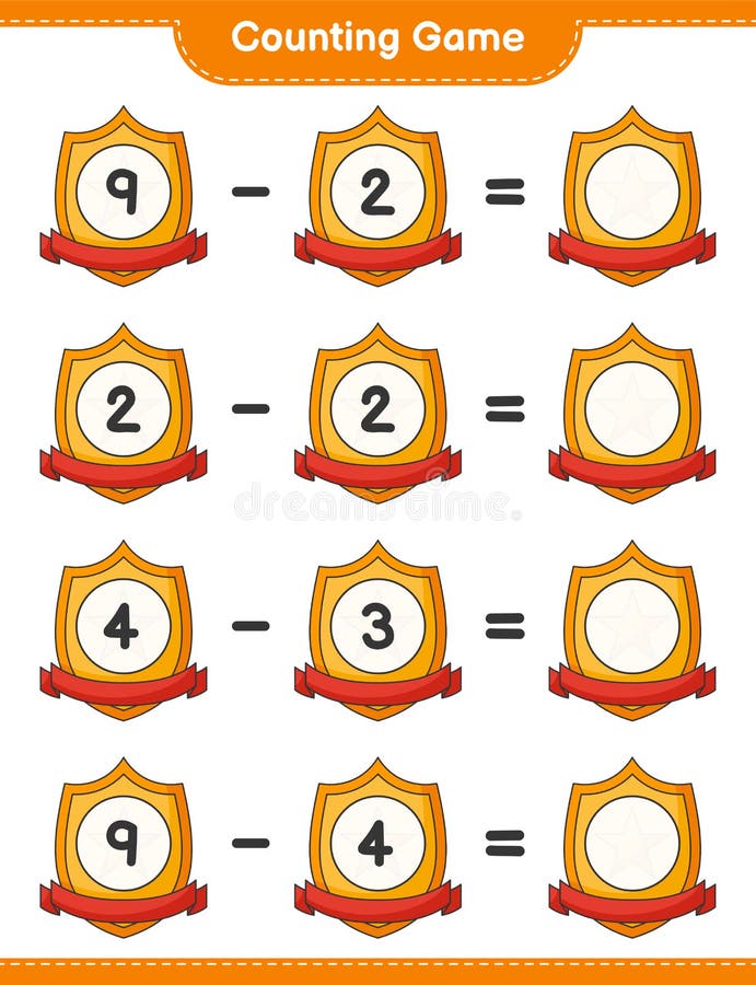 Count and Match, Count the Number of Trophy and Match with the Right ...