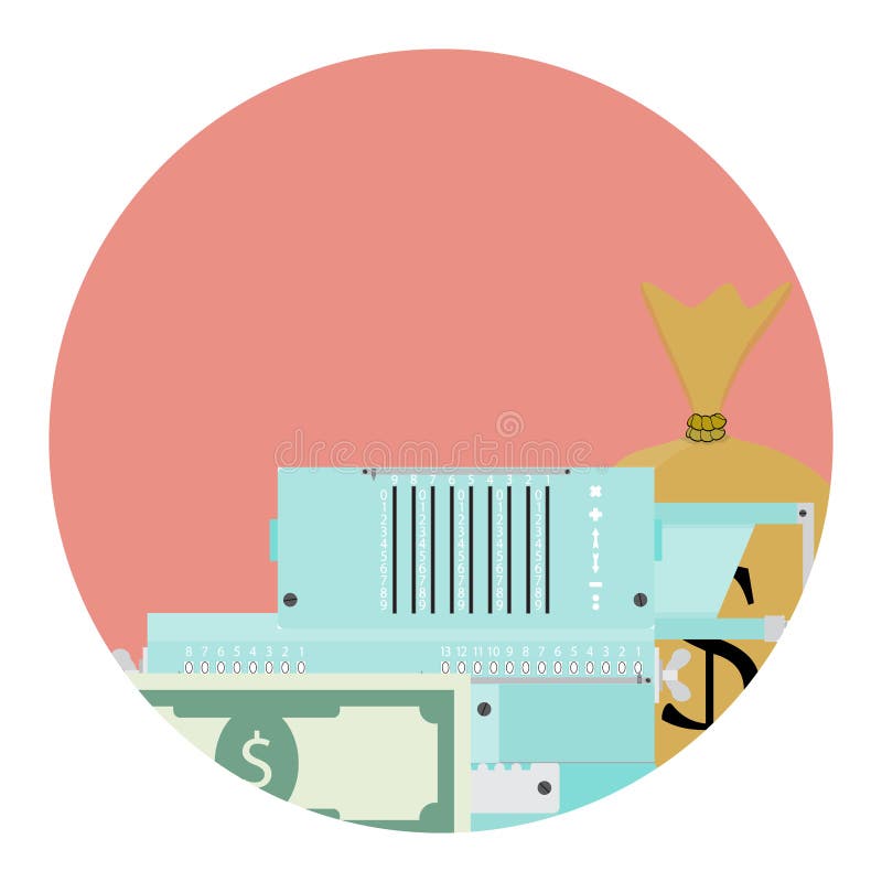 Count money concept stock vector. Illustration of drawing - 88773905