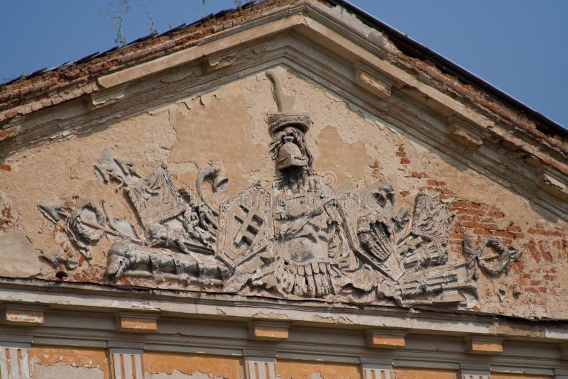 Count Potocki coat of arms stock image. Image of ruin - 28455189