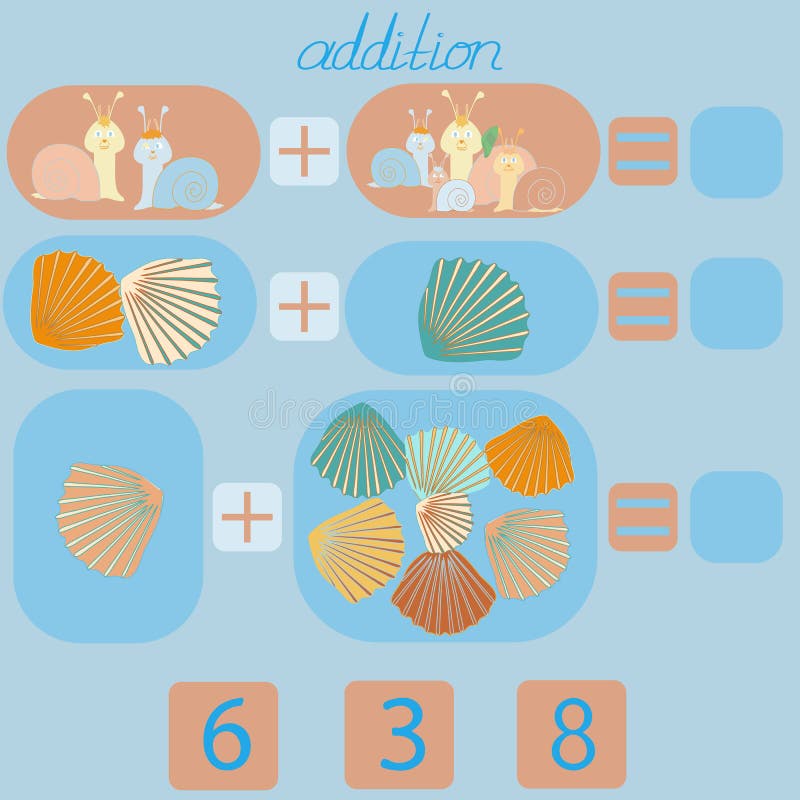 Count the Snails and Shells in the Picture and Put the Right Number ...