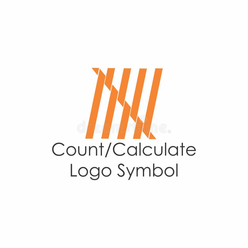Count Stripes Symbol Logo Vector Stock Vector - Illustration of ...