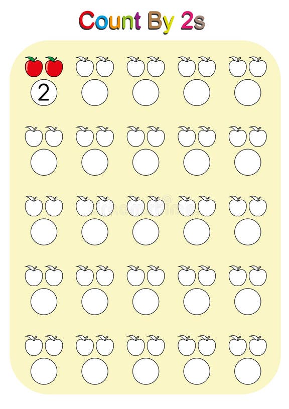 Count by Twos Practice Worksheet, Math Activity, Write the Missing ...