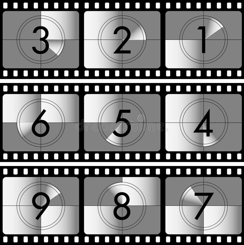 Film countdown stock vector. Illustration of movie, design - 10855614