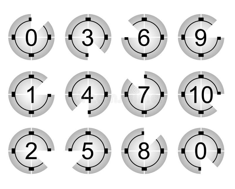 Countdown stock vector. Illustration of strip, gradient - 3059812