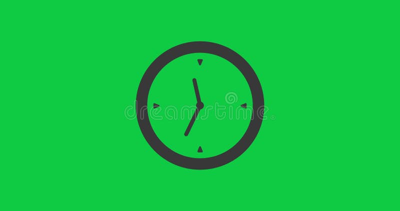 Countdown Animation. a Clock Counts Down from 60 Seconds To Zero ...