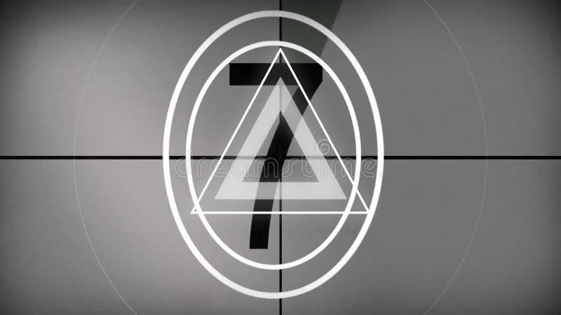 Countdown Animation with Number Seven Over Circular Frame and ...