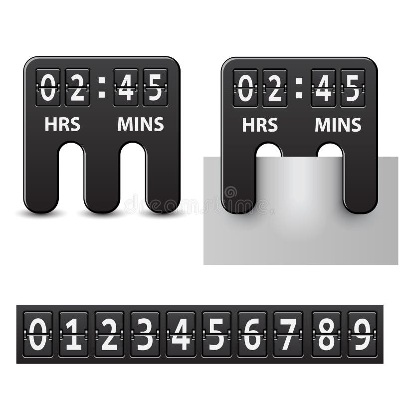 Countdown Attached Mechanical Timer Stock Vector - Illustration of ...