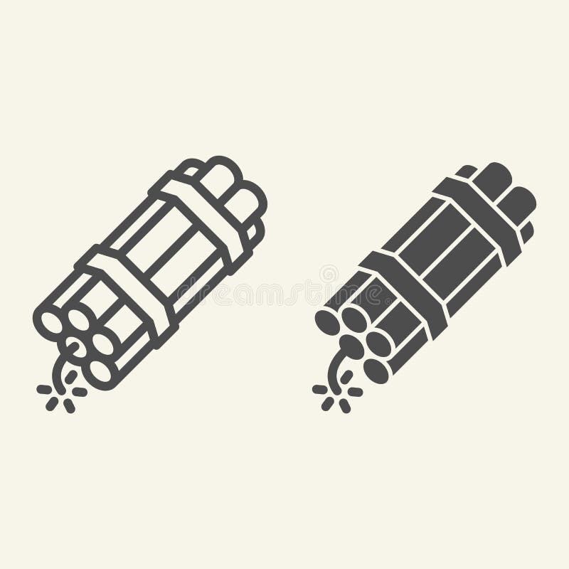 Timer Bomb Thin Line Icon. Clock Bomb Vector Illustration Isolated on ...