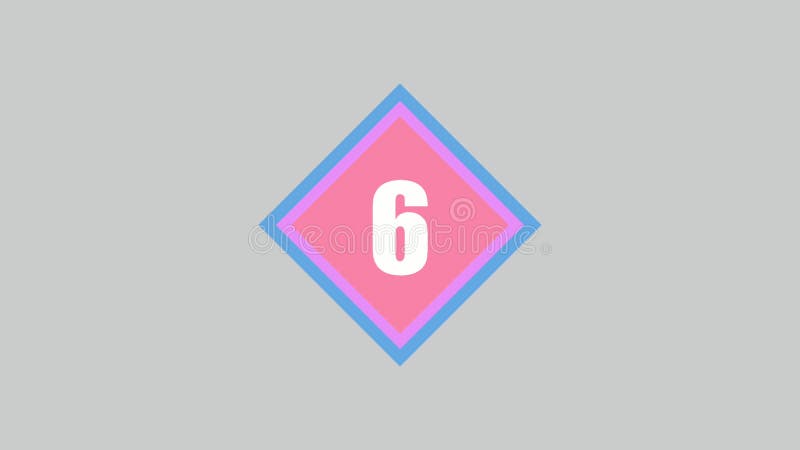 Countdown Cartoon Animation Number 10 To 1 on Grey Background . Cartoon ...