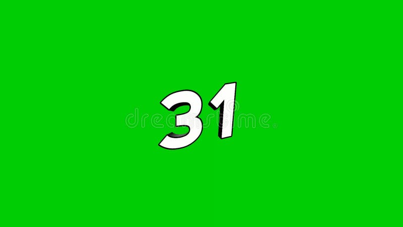 Countdown Cartoon Animation Number 10 To 1 on Grey Background . Cartoon ...