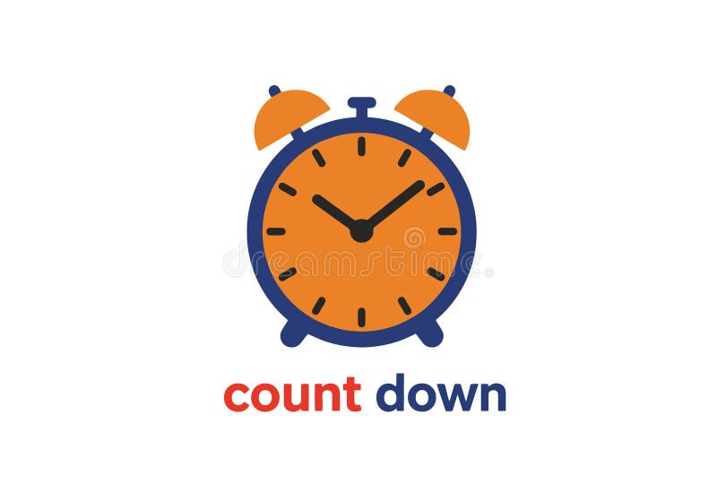 Countdown clock clipart. stock image. Illustration of alarm - 360149461