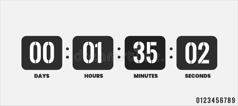 Countdown Clock. Counter Timer Clocks Counts Day Digital Down Watch ...