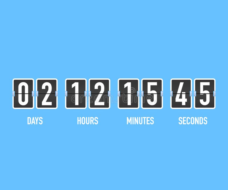 Countdown Clock Counter Timer Ui App Digital Count Down Circle Board Meter With Circle Time Pie