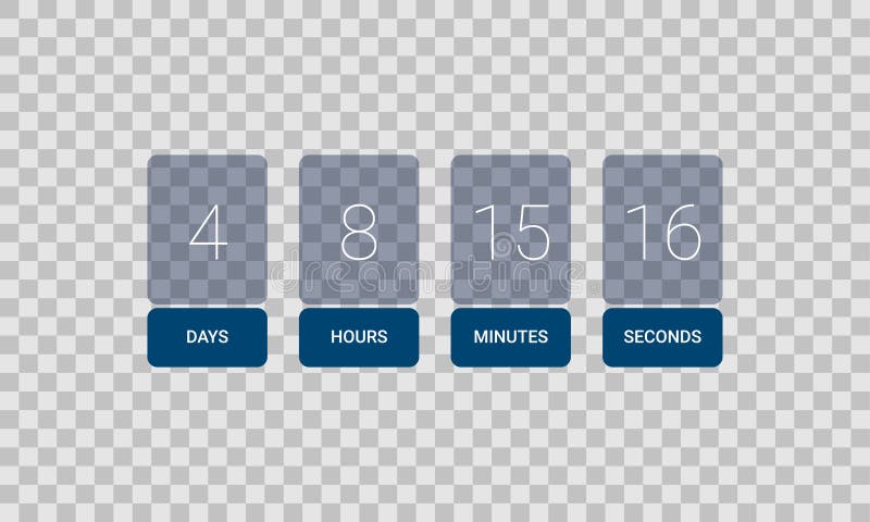 Day Countdown Timer Transparent Background Stock Illustrations – 355 ...