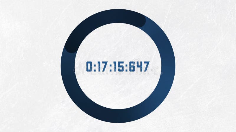 Countdown Clock Counting Down with Number and Circle Stock Footage ...