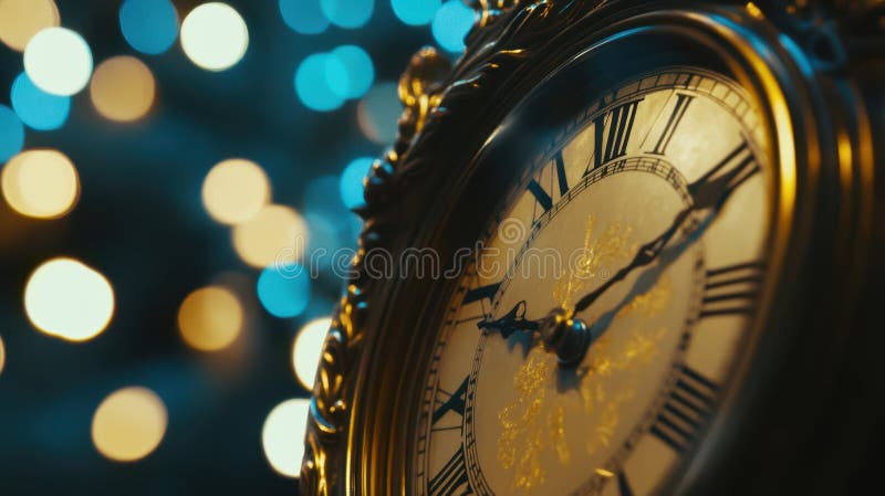 Countdown Clock Ticking Closer To Midnight on New Year S Eve Stock ...