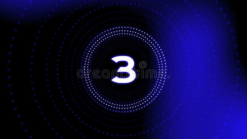 Countdown 3D LED Lights Animation with Changing Ambient Colors - 10 ...