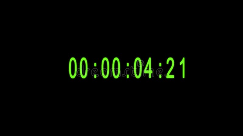 Countdown Digital Clock Time Digital Timer Timelapse Animation with ...
