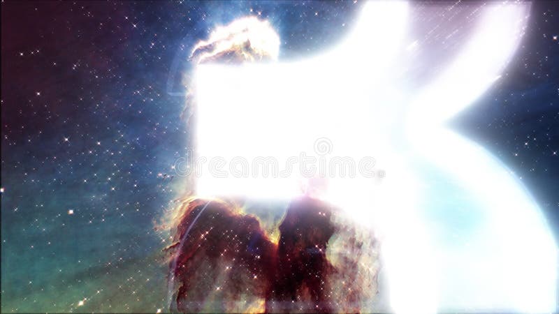 Countdown Five To Zero with the Eagle Nebula Space Galaxy Stock Footage ...