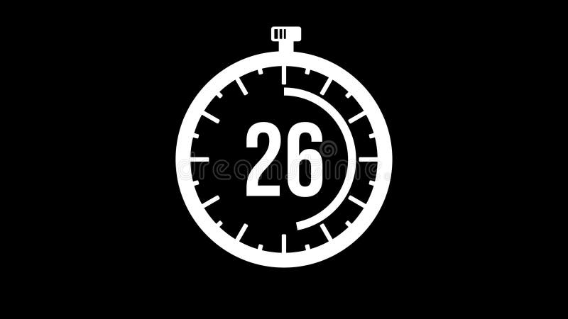 Countdown from 50 Graphic Animation. Alpha Channel Stock Video - Video ...