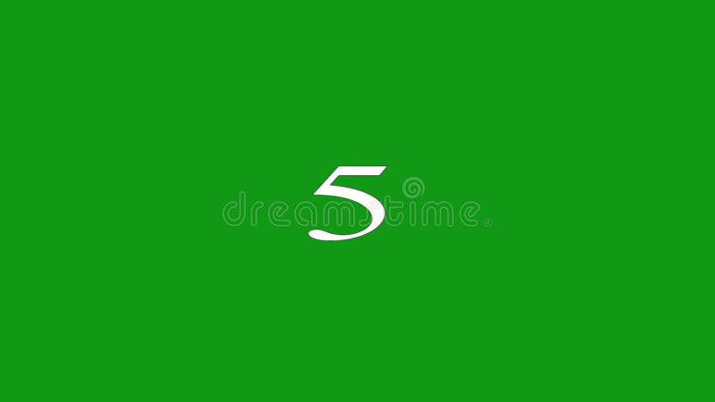 Countdown Green Screen Motion Graphics Stock Video - Video of counting ...
