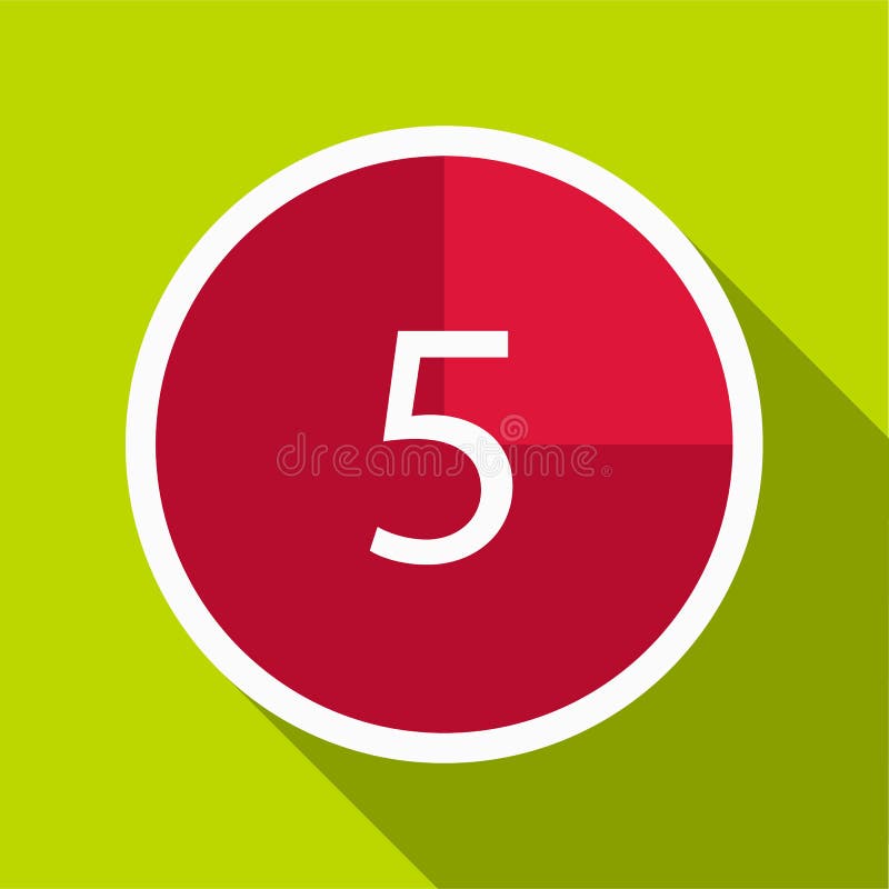 Countdown icon, flat style stock vector. Illustration of logo - 83818232